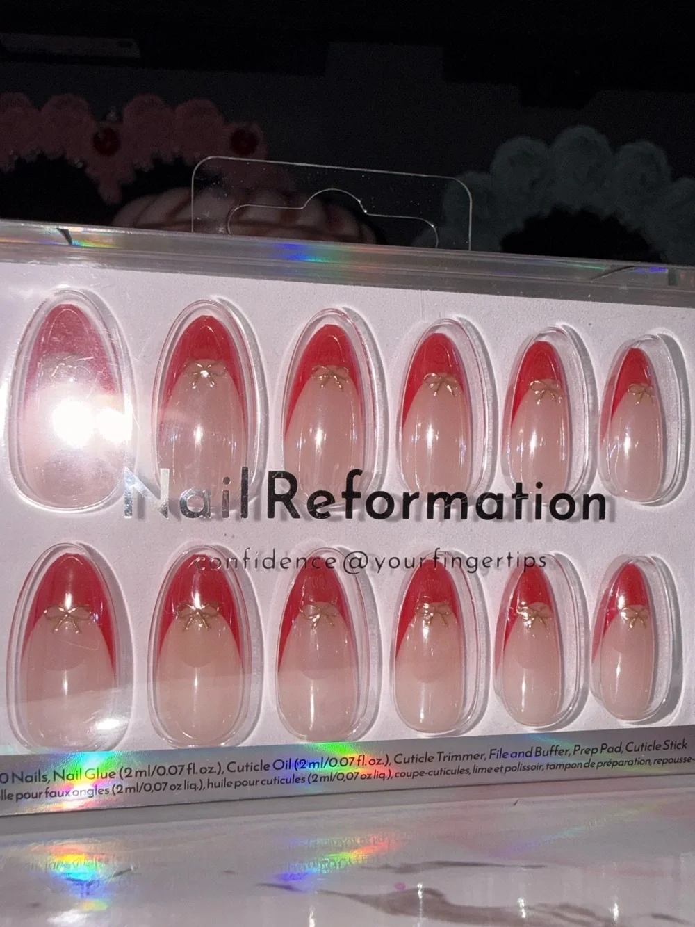 Nail Reformation | Makeup | Nail Reformation Red Chrome French Tip ...